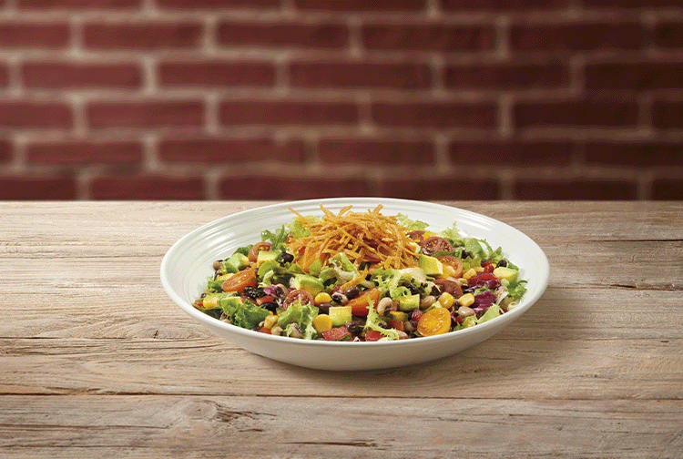 Ensalada Texas con alubias y toque cajún