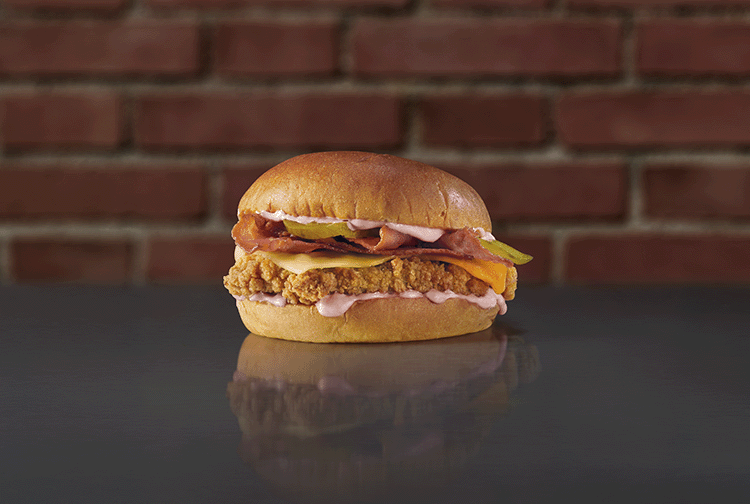 Pink Burger - Pollo Crujiente y Salsa Rosa | Foster's Hollywood